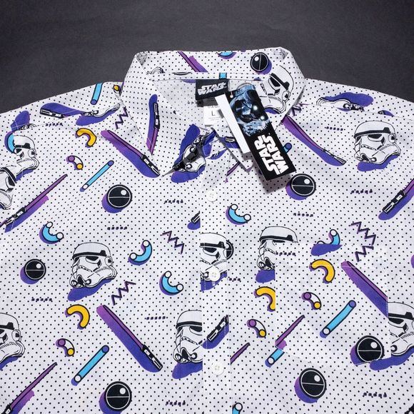 Star Wars | Shirts | Star Wars Buttonup Shirt Mens Large Disney ...
